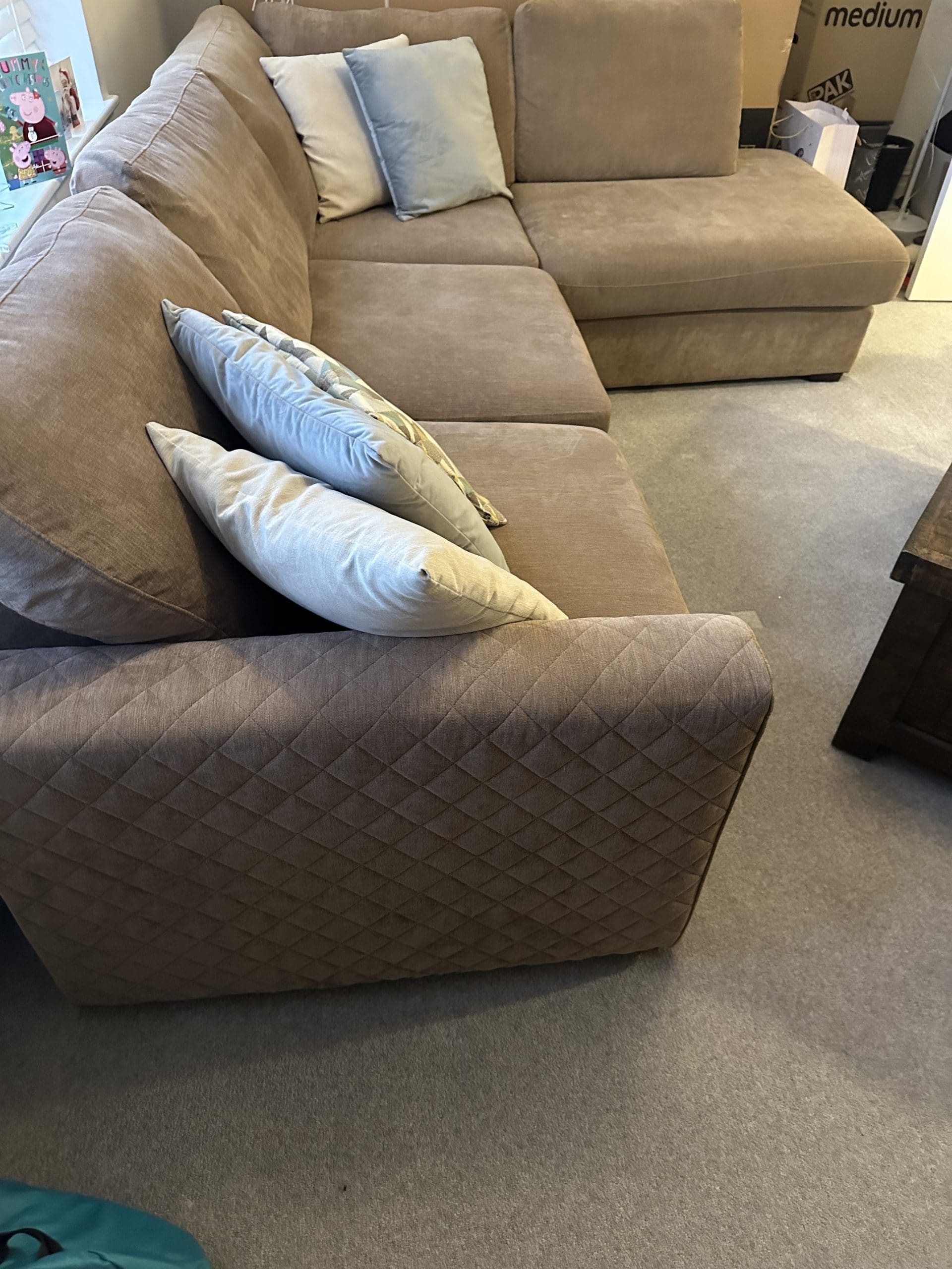 DFS corner sofa and cuddler with footstool – Sofalistic | The Sofa Marketplace, buy and sell ...