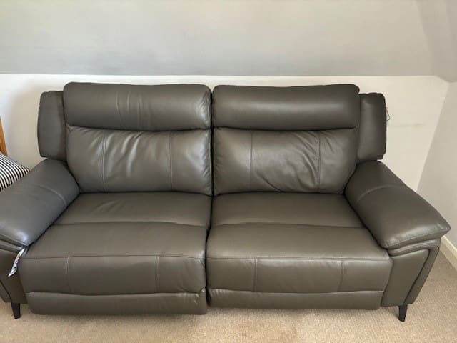 DFS Wren 3 Seat Power Recliner and headrest Sofa (Pretty much brand new ...