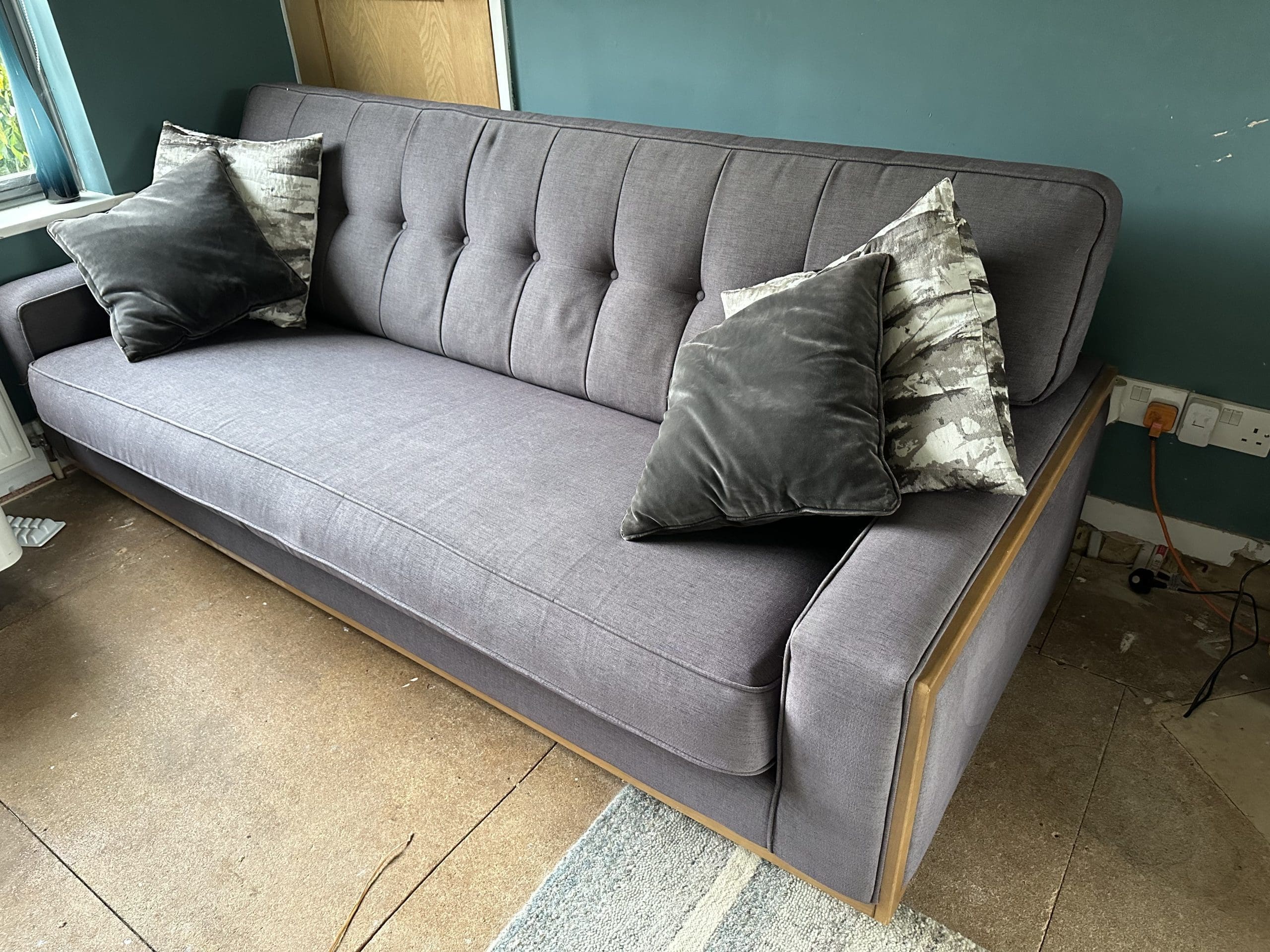 G Plan Vintage 59 (now known as Agatha)- 4 seater sofa in ‘tonic’- grey/blue – Sofalistic | The ...