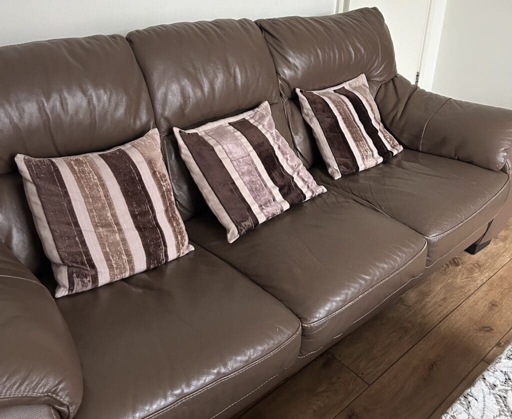 DFS Brown luxury 3 seater sofa, 2 seater sofa and one Arm Chair – Sofalistic | The Sofa ...