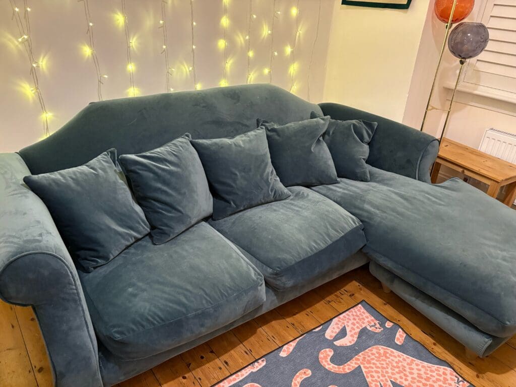 Loaf Large Chaise Sloucher Sofa Odyssey Blue RRP £3,500 – Sofalistic ...