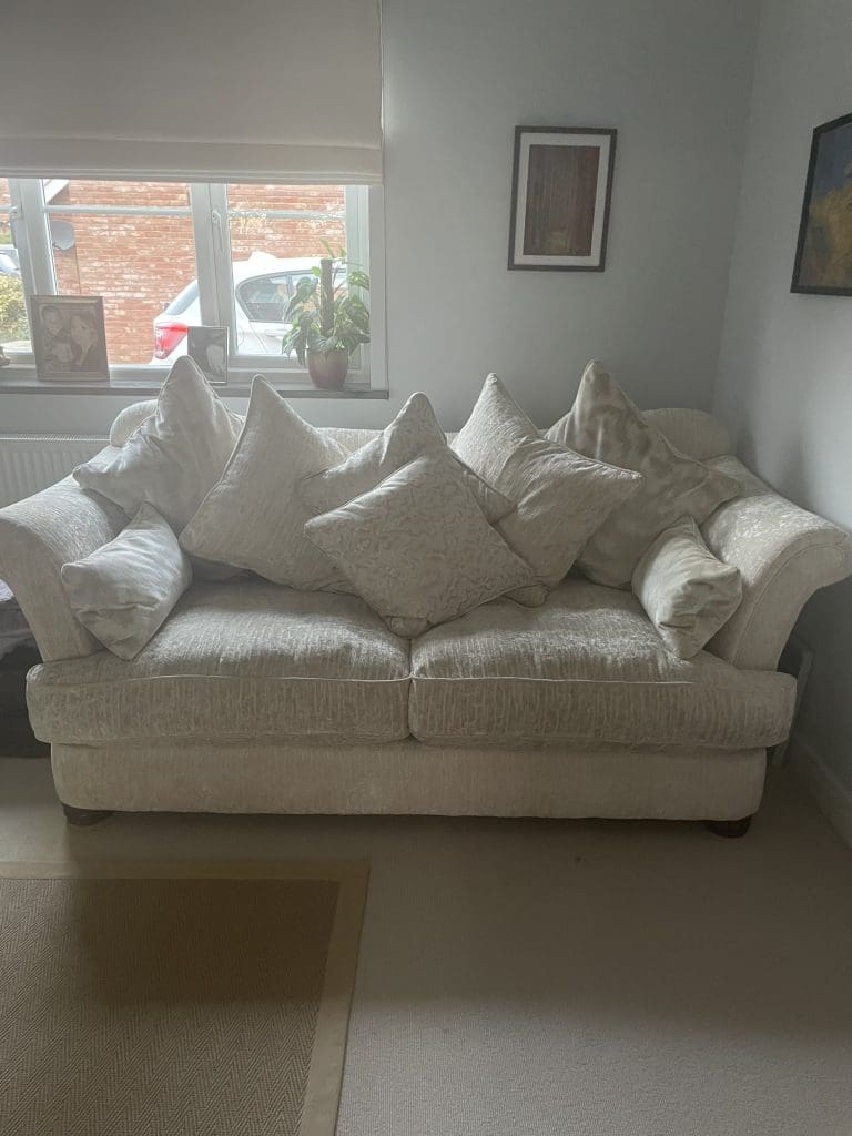 Sofology Cream Scatter Back Sofa – Sofalistic | The Sofa Marketplace ...