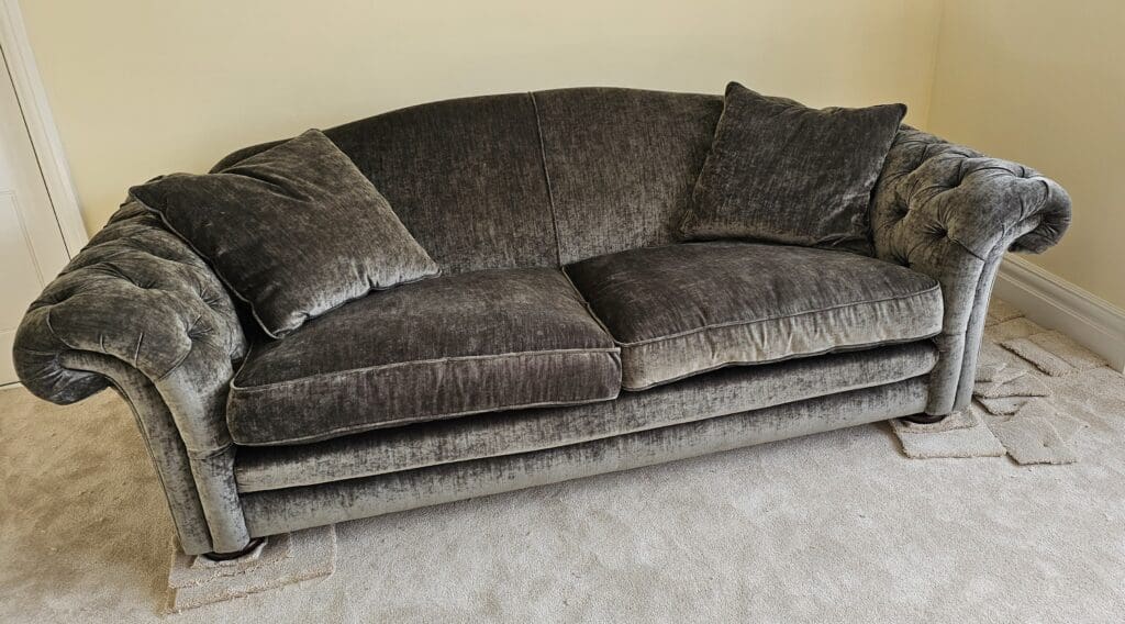 4 seater Chesterfield dfs sofa – dark grey – Sofalistic | The Sofa ...