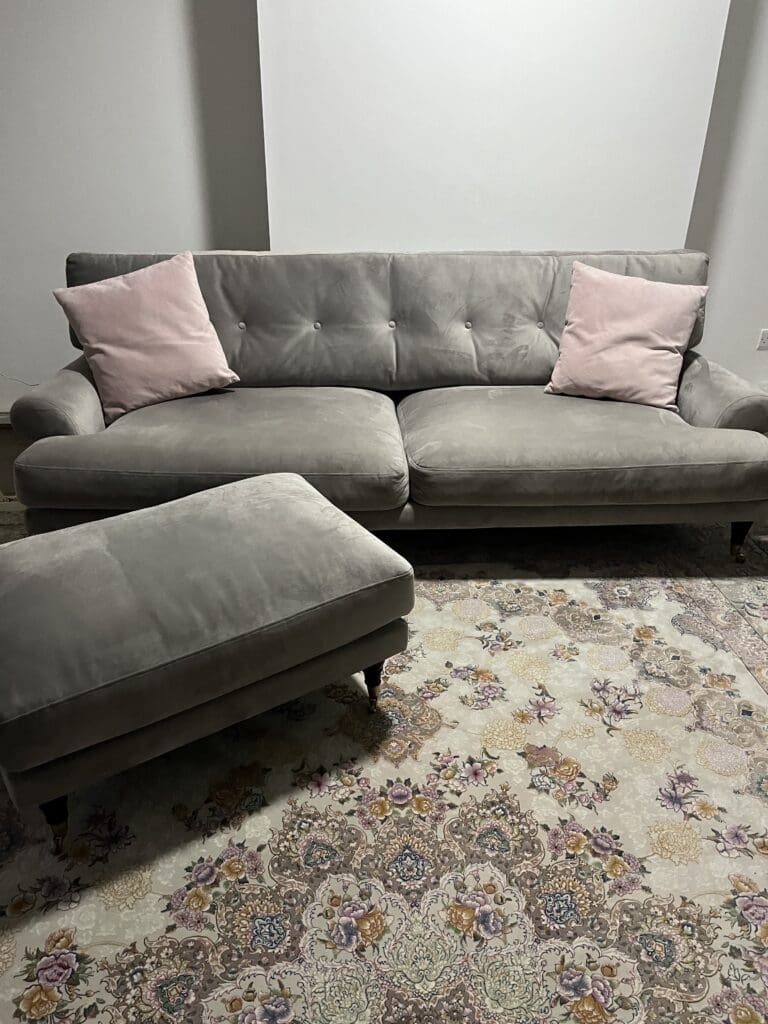 Dfs grey 4 seater + 2 seater + 1 seater + footstool – Sofalistic | The ...