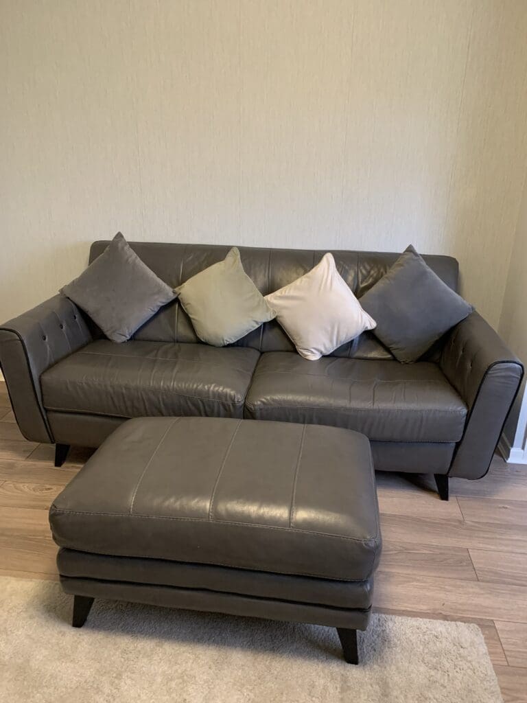 Dfs grey leather sofa – Sofalistic | The Sofa Marketplace, buy and sell ...