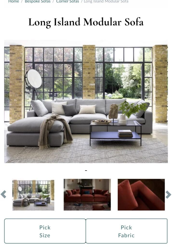Sofa.com 3 piece Modular Long Island Sofa – Sofalistic | The Sofa Marketplace, buy and sell ...