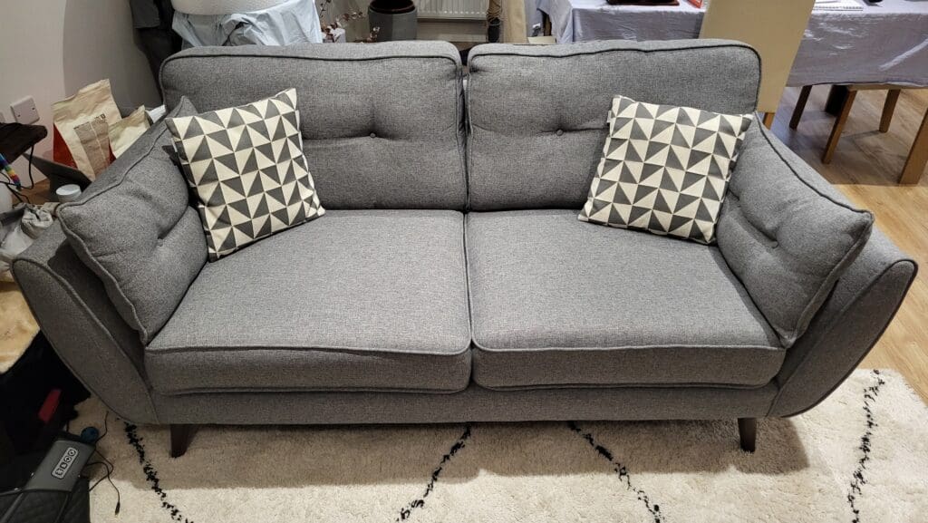 French Connection x DFS Zinc 3 Seater Sofa – Sofalistic | The Sofa ...