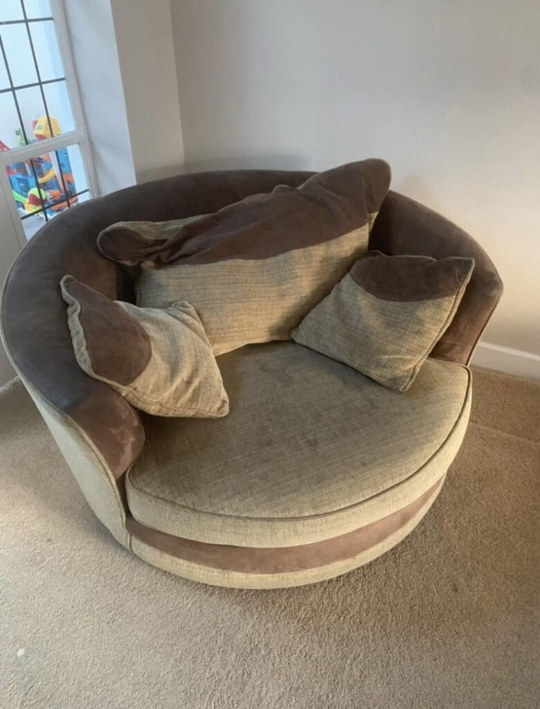 L shape couch and rotating chair – Sofalistic | The Sofa Marketplace ...