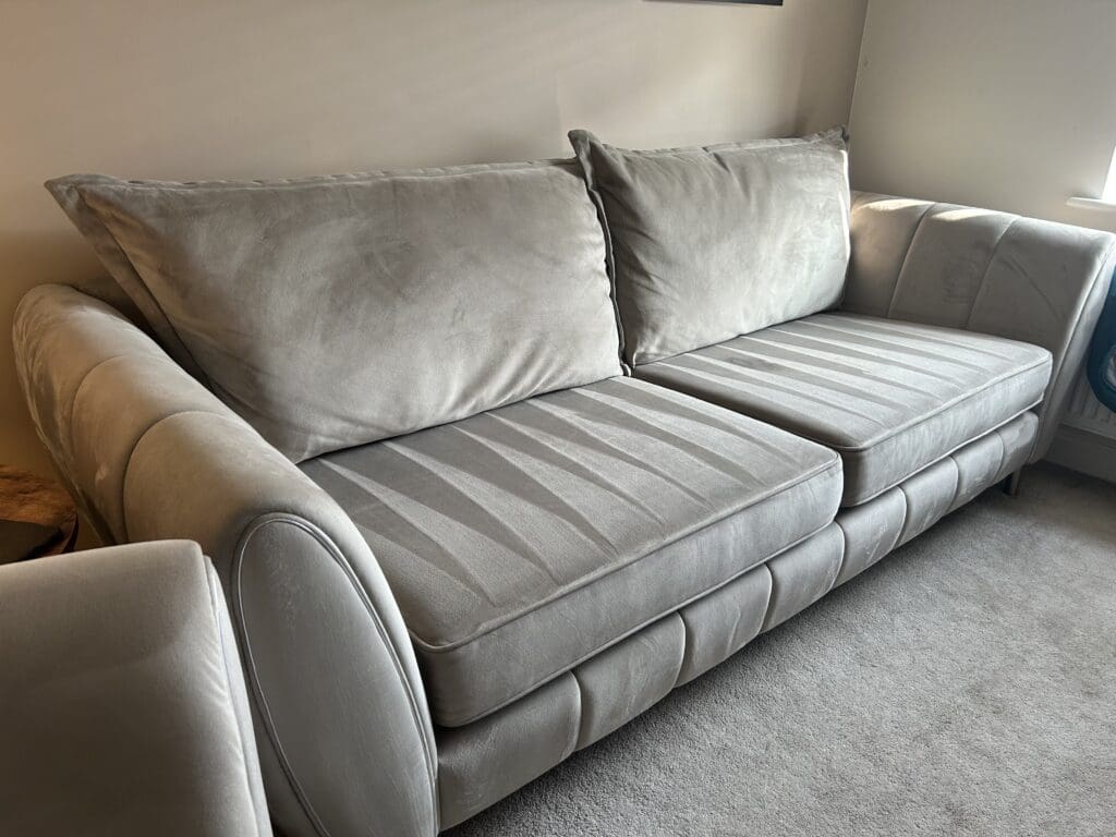 Sofology pebble grey 4 seater sofa and matching armchair – Sofalistic | The Sofa Marketplace ...