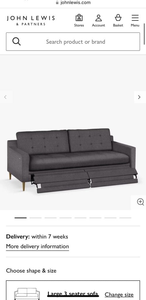 John Lewis Draper II set in charcoal grey – Sofalistic | The Sofa ...