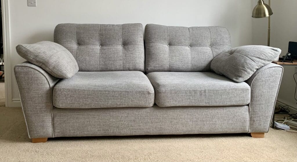 DFS Grey Sophia 3 Seater Deluxe Sofa Bed – Sofalistic | The Sofa ...
