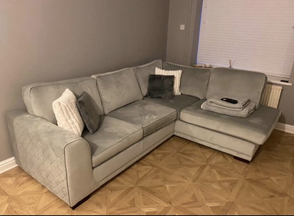 DFS Orka Left Hand Facing Arm Open End Deluxe Corner Sofa Bed ...