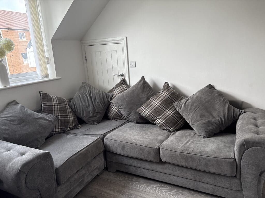 Verona scatter back left hand corner sofa grey – Sofalistic | The Sofa ...