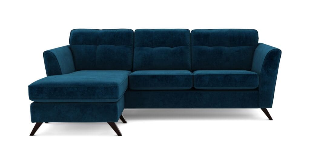 DFS Geller Velvet 4 Seater Lounger – Sofalistic | The Sofa Marketplace ...