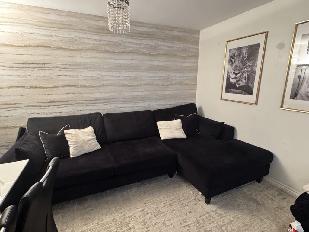 DFS Black Velvet Plush Chaise Sofa – Sofalistic | The Sofa Marketplace ...