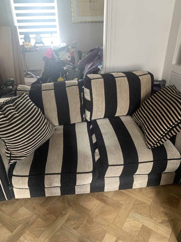 black and beige stripe – Sofalistic | The Sofa Marketplace, buy and ...