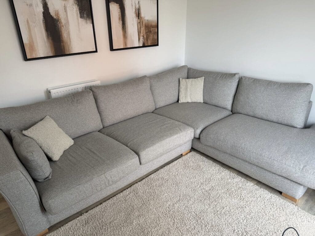DFS Grey Corner sofa left side – Sofalistic | The Sofa Marketplace, buy and sell preloved sofas ...