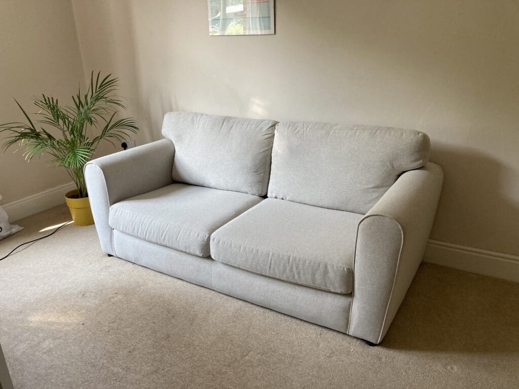 Light beige Dunelm 3 seater sofa in excellent condition – Sofalistic ...