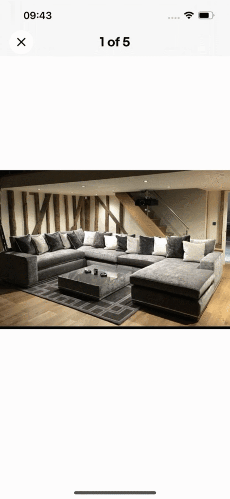 Beautiful Bespoke U-shaped sofa – Sofalistic | The Sofa Marketplace, buy and sell preloved sofas ...