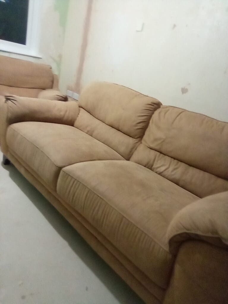 DFS sofa suade textured – Sofalistic | The Sofa Marketplace, buy and sell preloved sofas nationwide