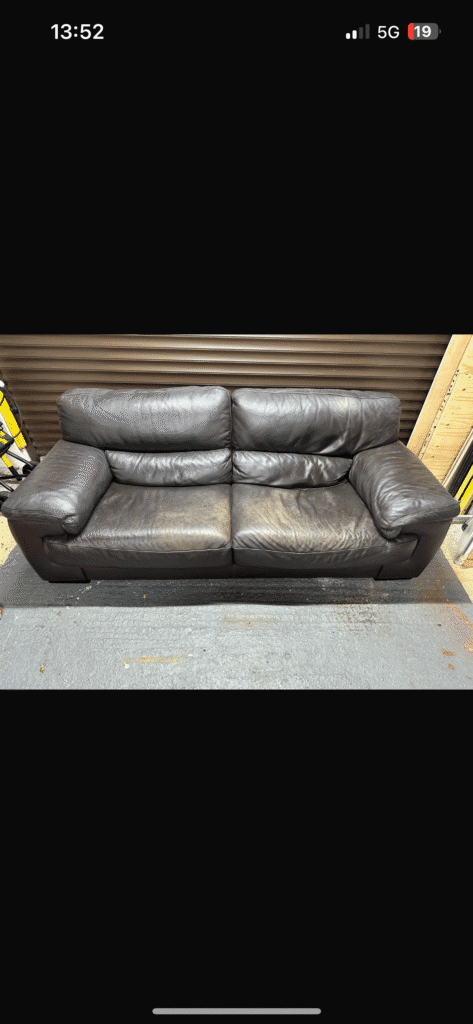 Brown leather sofa – Sofalistic | The Sofa Marketplace, buy and sell preloved sofas nationwide