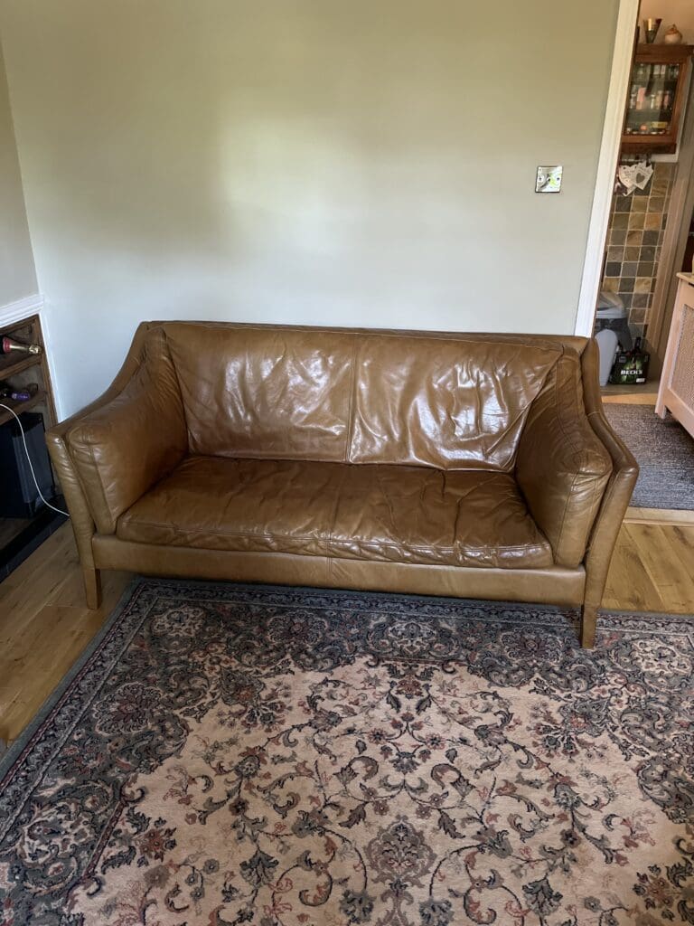 Multiyork brown leather 3 seater sofa – Sofalistic | The Sofa Marketplace, buy and sell preloved ...