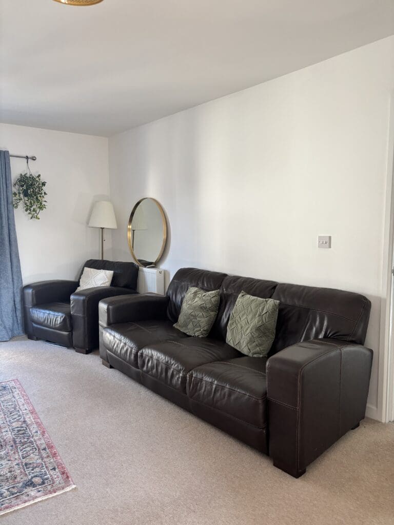 Brown leather 3 seater & armchair sofa – Sofalistic | The Sofa Marketplace, buy and sell ...