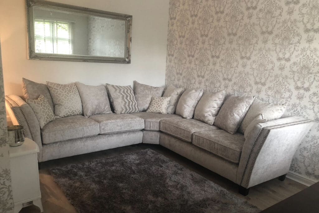SCS cushion back corner sofa – Sofalistic | The Sofa Marketplace, buy and sell preloved sofas ...