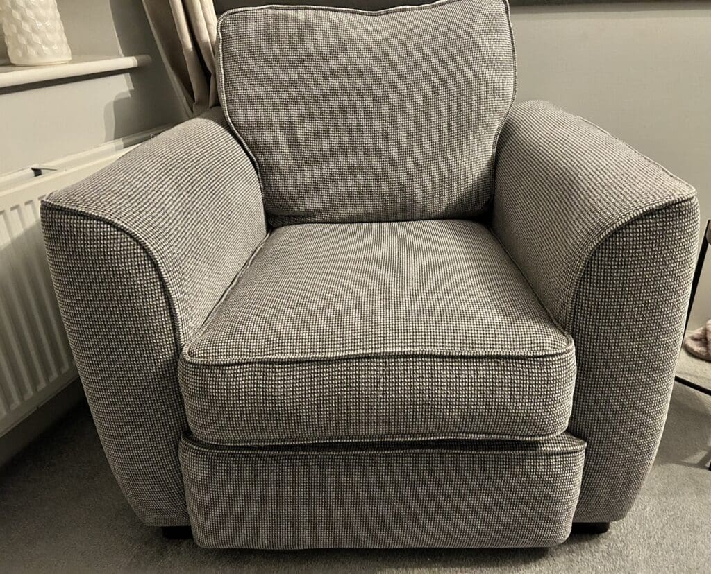 Grey single chair – Sofalistic | The Sofa Marketplace, buy and sell ...