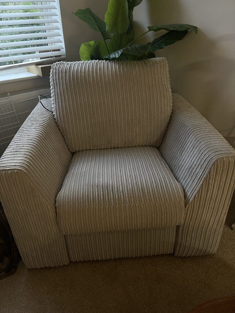 DFS Cream Haydon Power Recliner Chair – Sofalistic | The Sofa ...