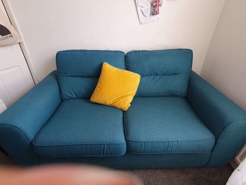 DFS Teal sofa bed – Sofalistic | The Sofa Marketplace, buy and sell ...