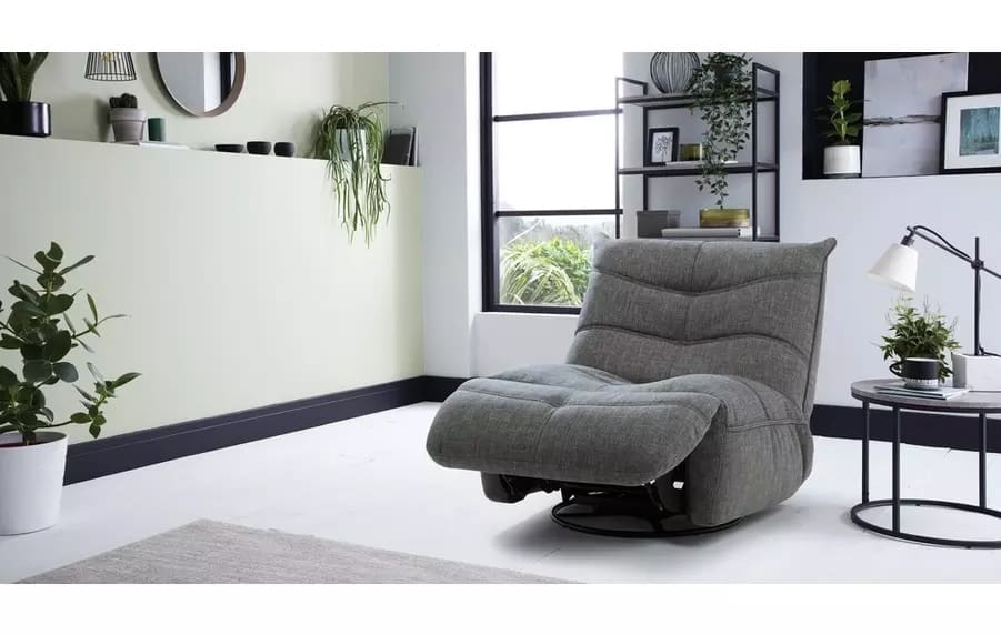 DFS +Charcoal Swivel Rocker Manual Recliner Chair – Sofalistic | The ...