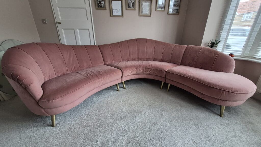 Sofology Perle Dusky Rose U Shaped Sofa – Sofalistic | The Sofa ...