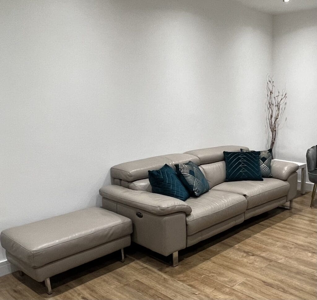 DFS 3 seater electric recliner sofa + footstool – Sofalistic | The Sofa Marketplace, buy and ...