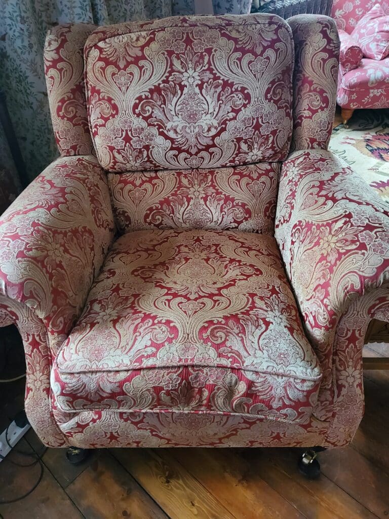 Parker knoll oakham-Henley collection colour antique Red & Gold ...