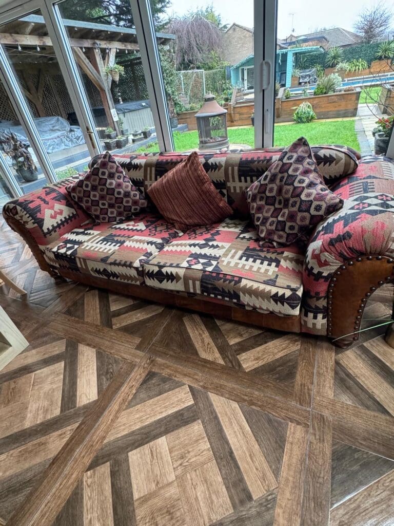 Tetrad Aztec leather/fabric sofa – Sofalistic | The Sofa Marketplace ...