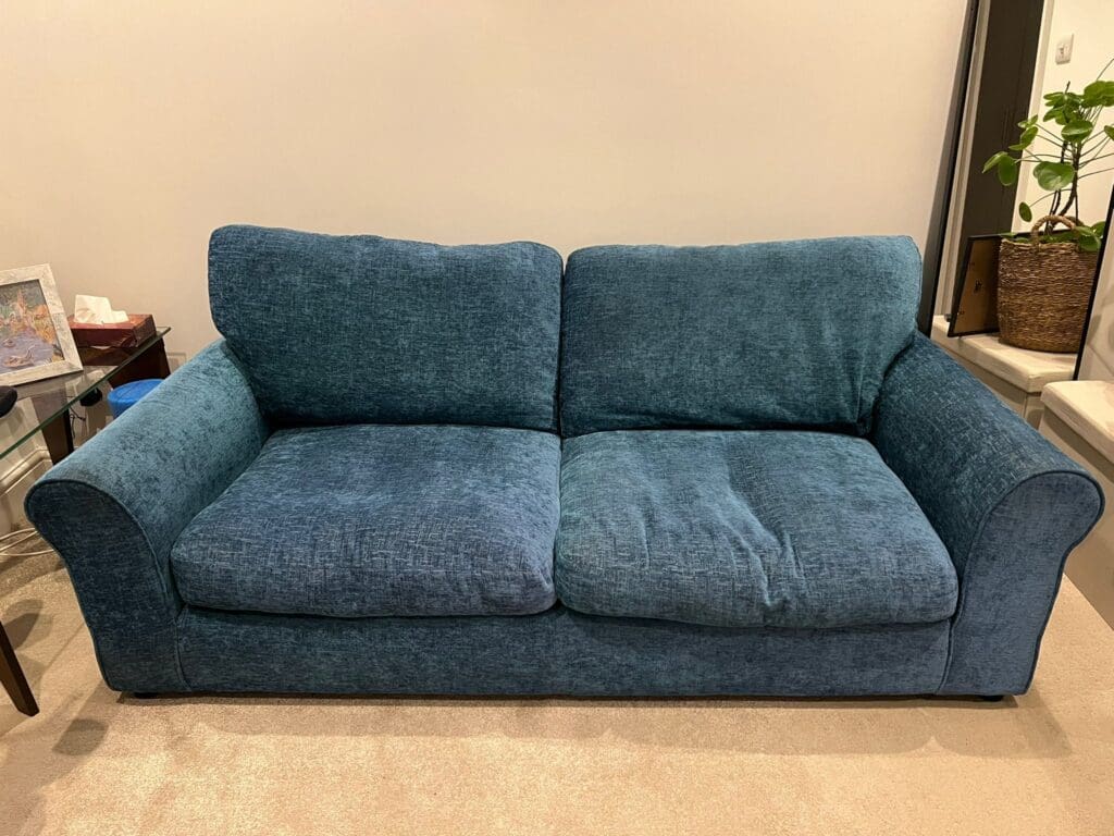 Blue Two Seater Sofa – Sofalistic | The Sofa Marketplace, buy and sell ...