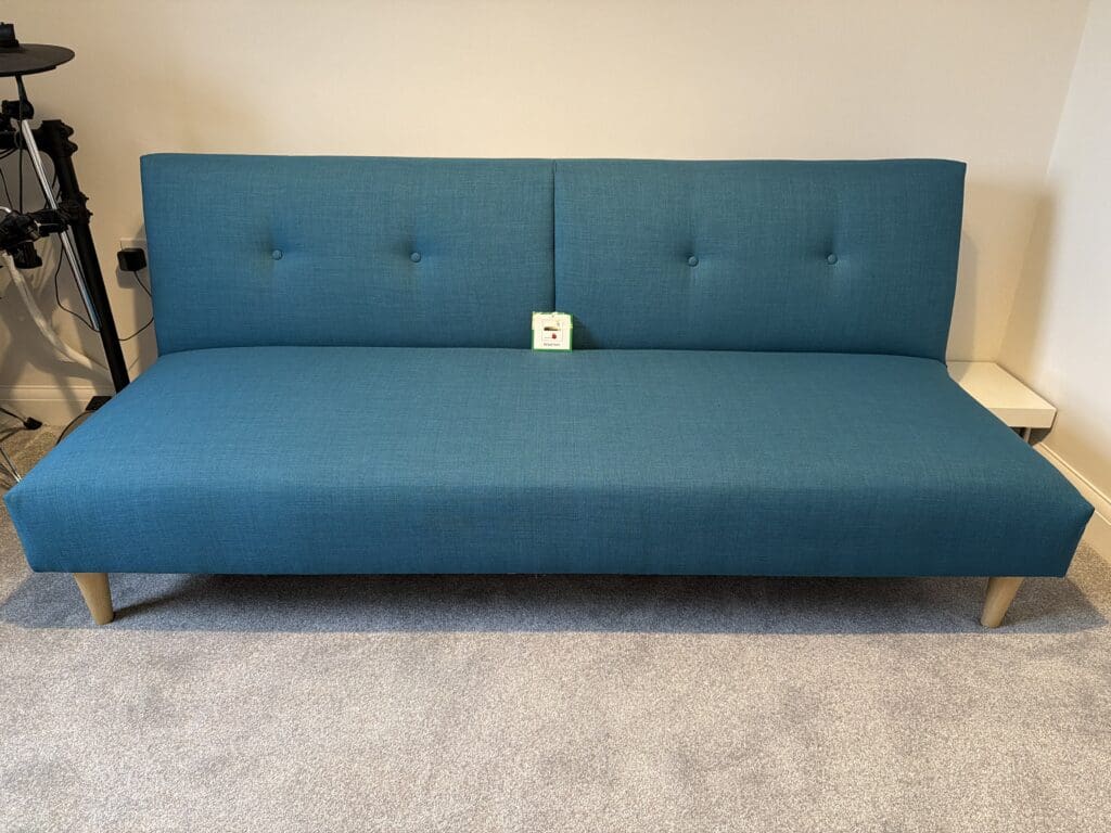 John Lewis Clapton Fixed Back Small Sofa Bed, light coloured legs ...